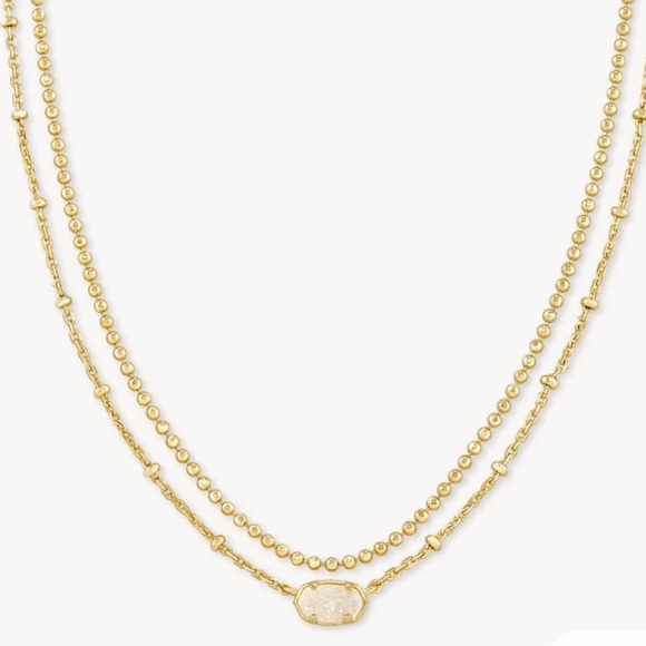 Kendra Scott | Jewelry | Kendra Scott Emilie Gold Multi Strand Necklace ...